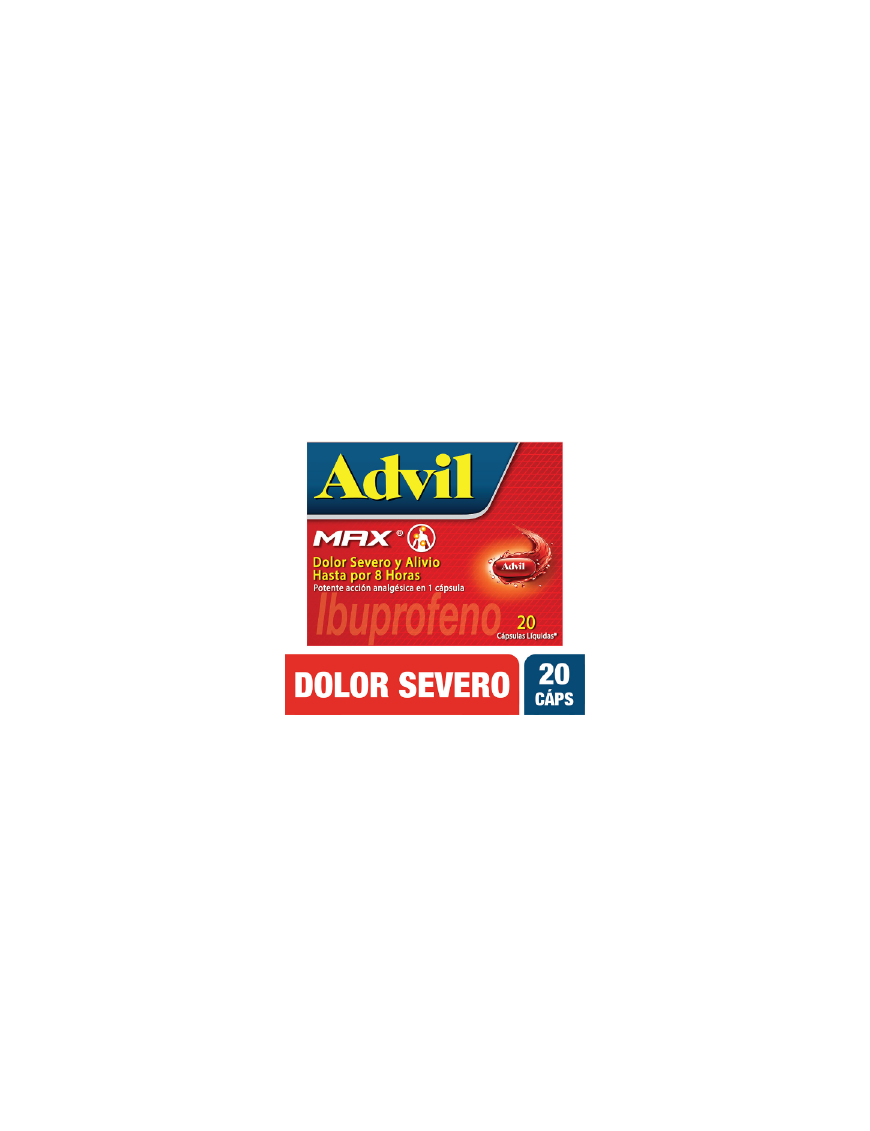 ADVIL MAX X 20 CAPSULAS