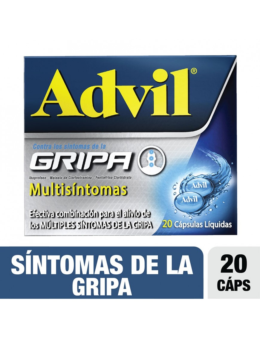 ADVIL GRIPA X 20 CAPSULAS LIQUIDAS